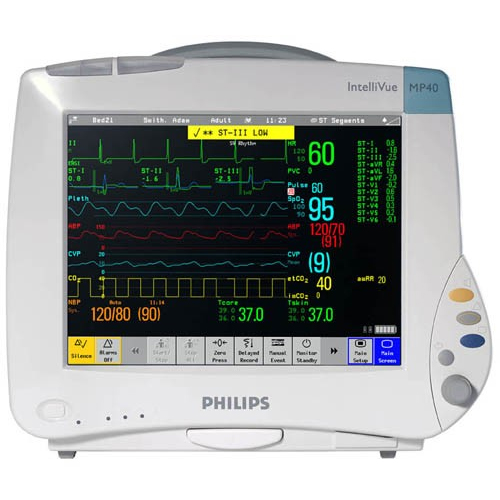 Philips IntelliVue MP50 Featuring Touchscreen and Large Display