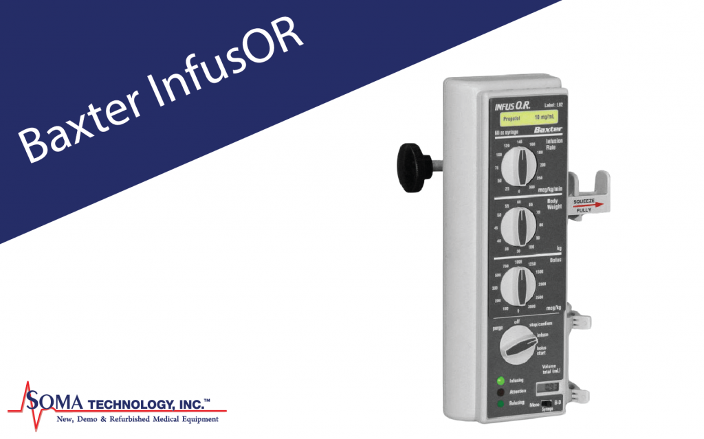 Baxter InfusOR Syringe Infusion Pump Featuring The Use of Smart Labels