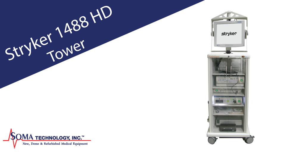 Stryker 1488 HD Endoscopy Tower - Full Size Visualization System