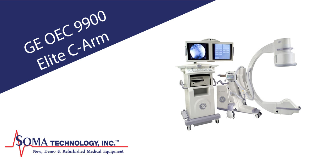 GE OEC 9900 Elite C-Arm with X-ray System and Tube