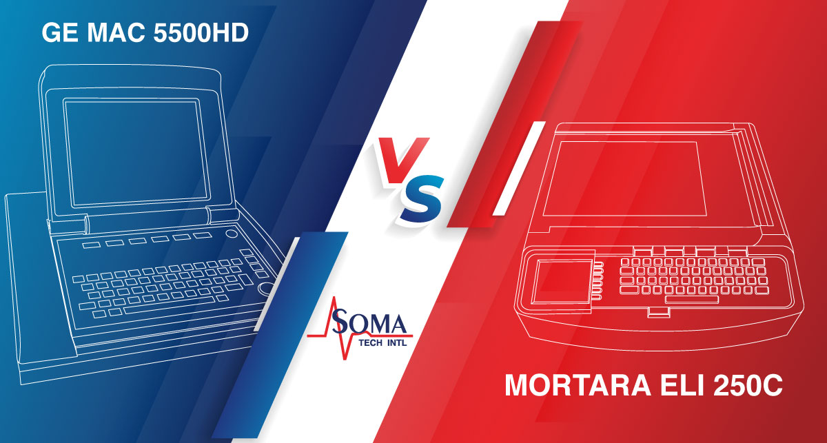 GE MAC 5500 HD VS Mortara ELI 250c Maquina de EKG