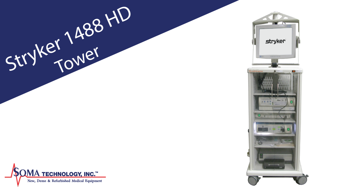 Stryker 1488 HD Endoscopy Tower - Full Size Visualization System